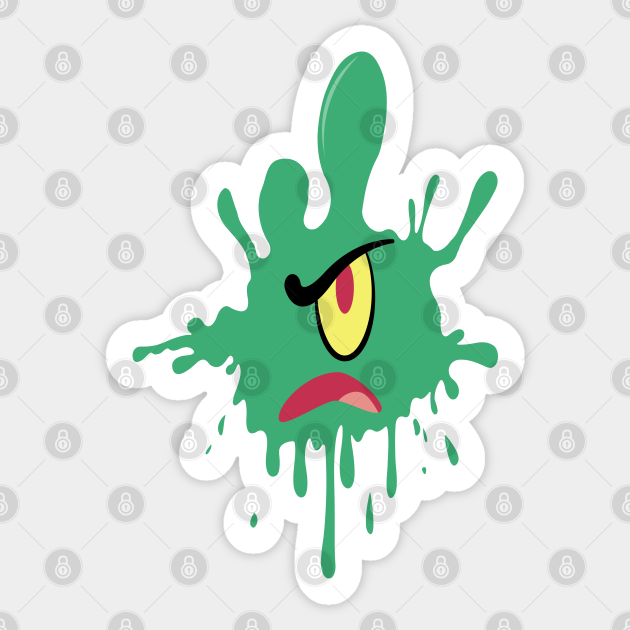 Splattered Plankton Plankton Sticker Teepublic